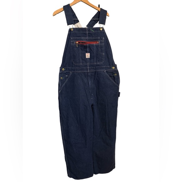 Pointer Brand | Jeans | Vintage Pointer Brand Low Back Bib Overalls Mens 38 X 3 Blue Denim Made ...